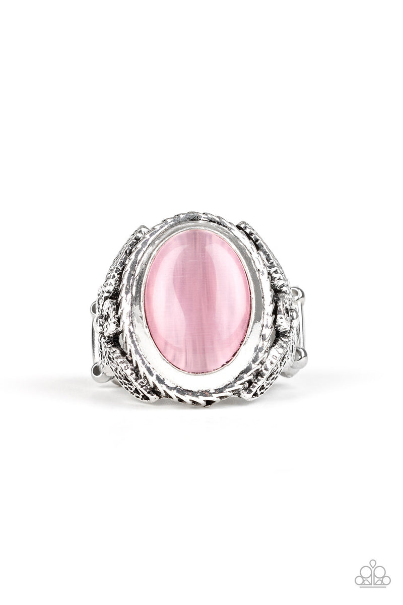 Deep Freeze- Pink and Silver Ring- Paparazzi Accessories – Chic Shimmer